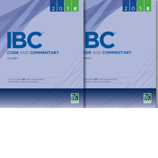 2018 IBC® Code and Commentary Combo, Vol. 1 & 2 (PDF Download)