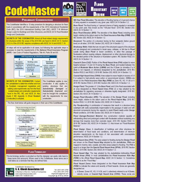 CodeMaster - Flood Resistant Design (2018 IBC, 2018 IRC, ASCE 7-16 ...